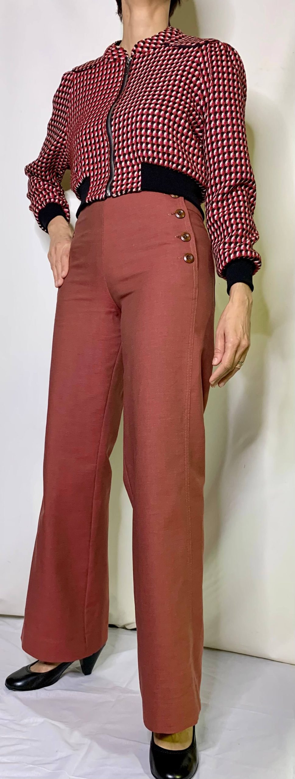 Rust Gracie Pants - Buckshot Australian-made, vintage-inspired clothing